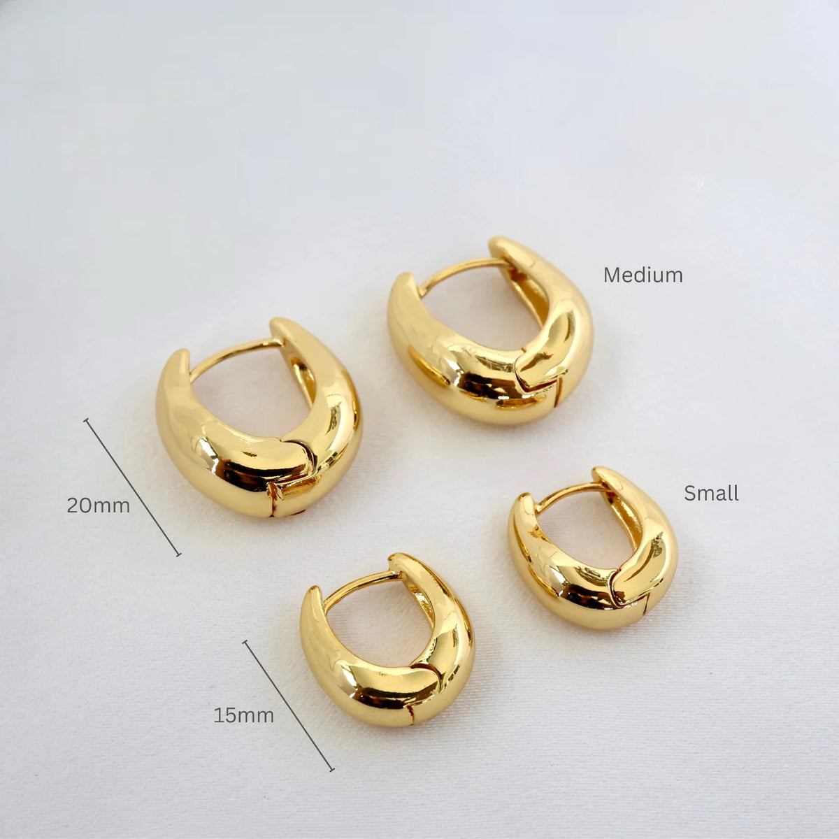 ZAYA - NALU HUGGIES / MEDIUM GOLD – Sabotage Store